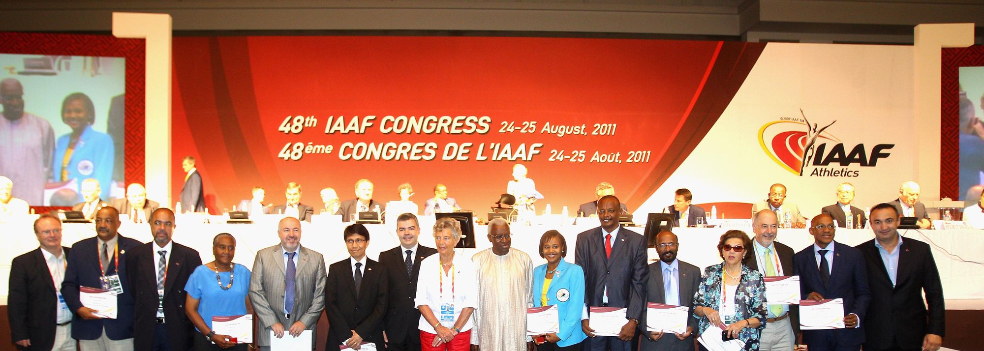 IAAF Veteran Pins – 48th IAAF Congress, Daegu 2011 | News | Daegu (DS ...