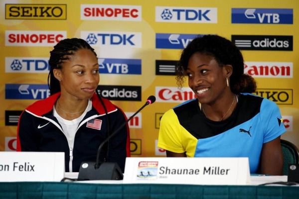 Felix, Miller and Guei press conference – IAAF/BTC World Relays ...