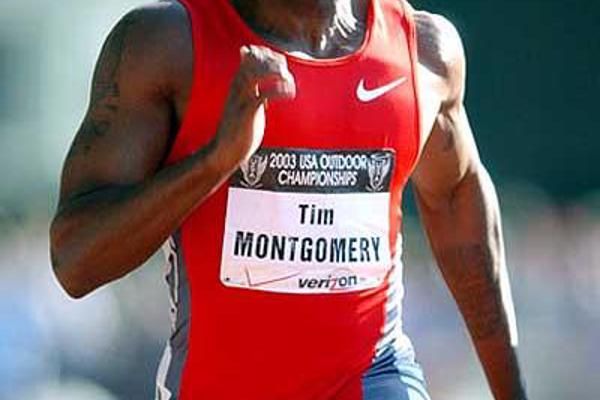 An 'easy' 10.04 for Montgomery on Day One of the 2003 US Nationals ...