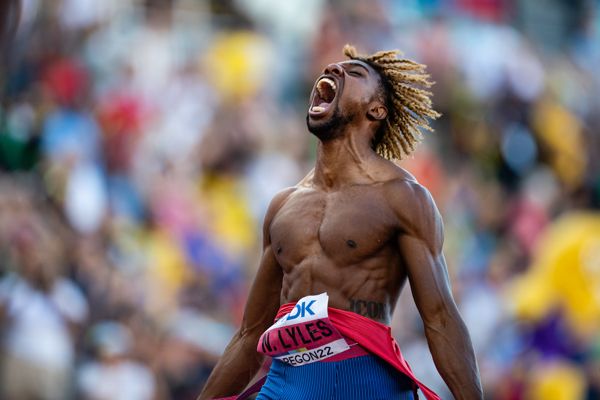 Lyles sets American record in leading U.S. sweep of men’s 200m | News ...