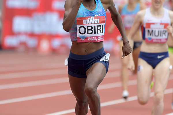 Obiri pounces to take mile meeting record in London – IAAF Diamond ...