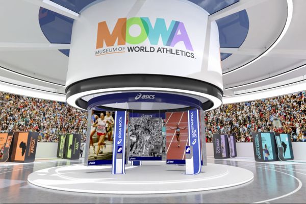 Logotipo De Mowa Mow Letter Logo Design White Background Stock Vector