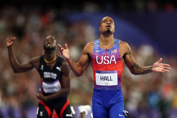 Hall stuns with 43.40 run to take Olympic 400m title in Paris | News ...